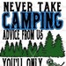 Funny Camping Advice RV Decals for Travel Trailer Camper Fifth Wheel - Etsy