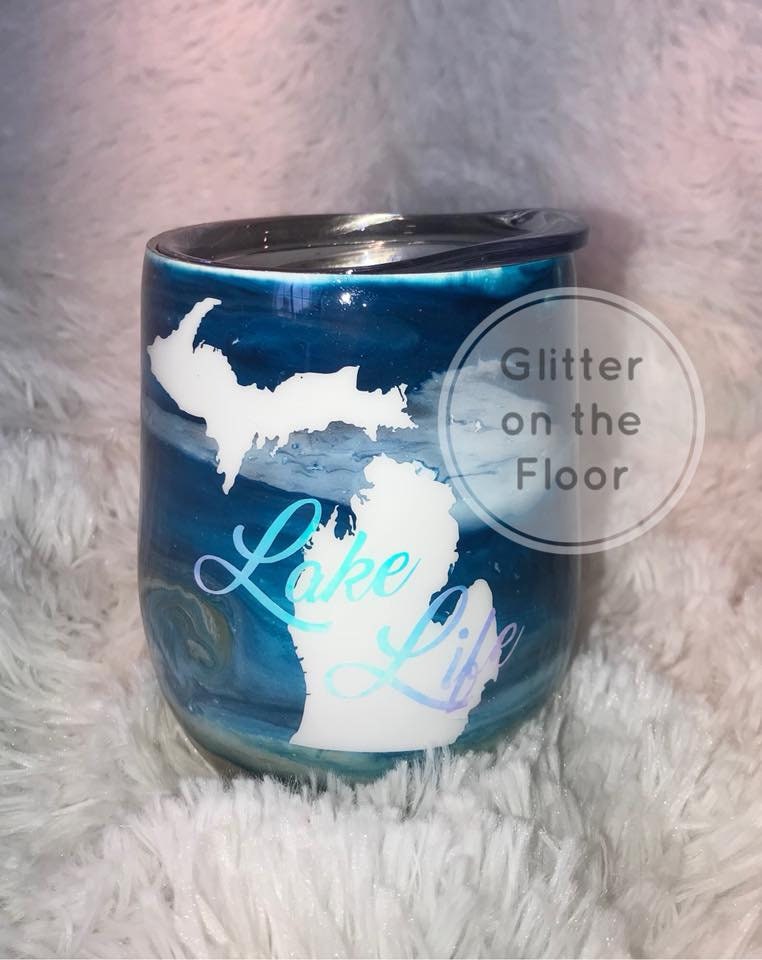 Custom Michigan Lake Life Beach Tumbler | Etsy