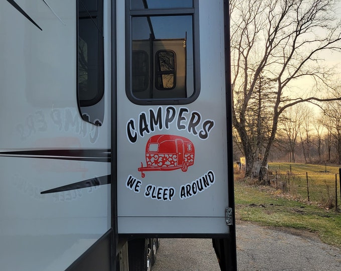 When the RV is Rockin Don't Come Knockin Decal, Fifth Wheel Decal ...