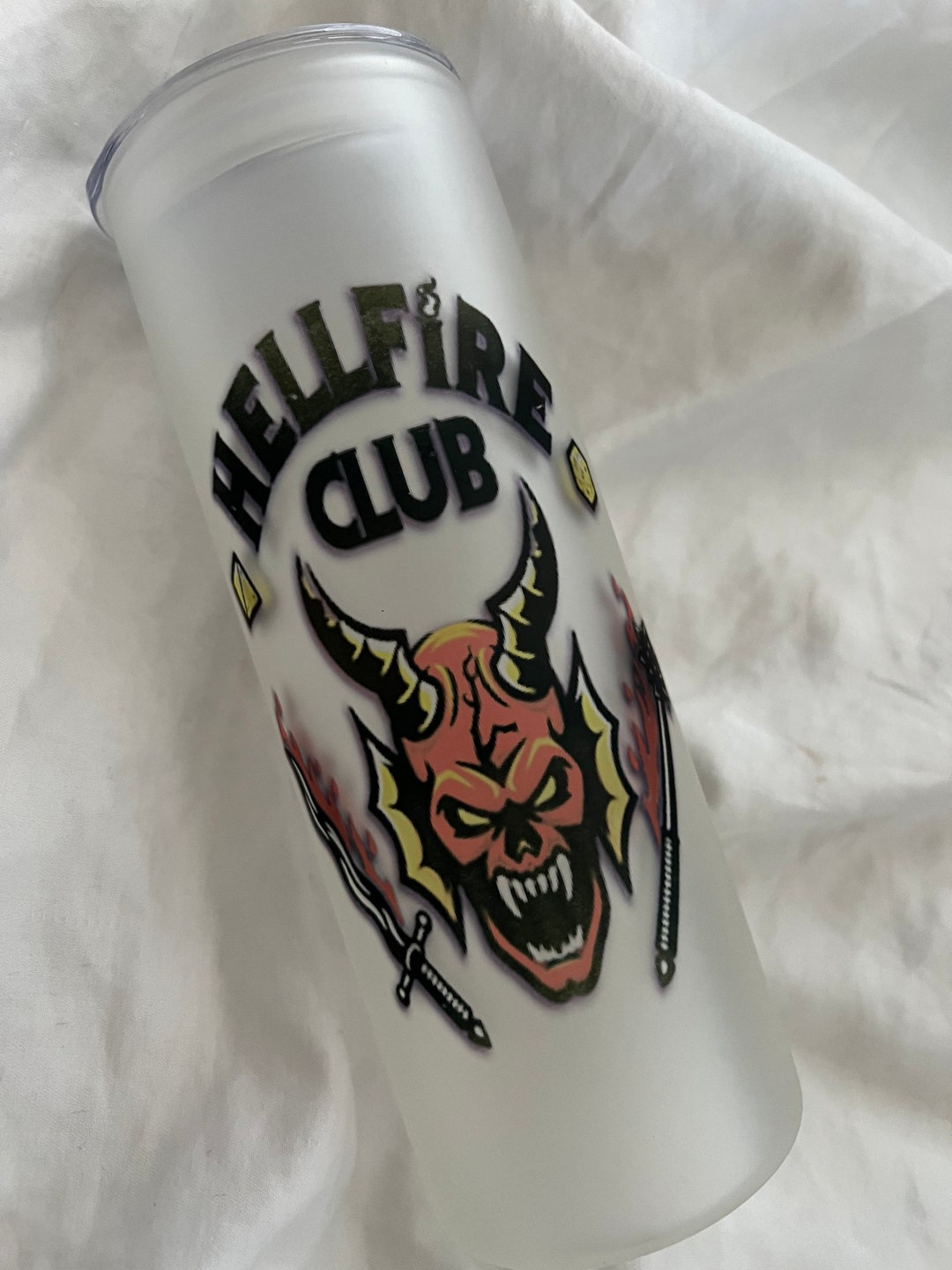 Stranger Hell Fire Water Bottle - Etsy