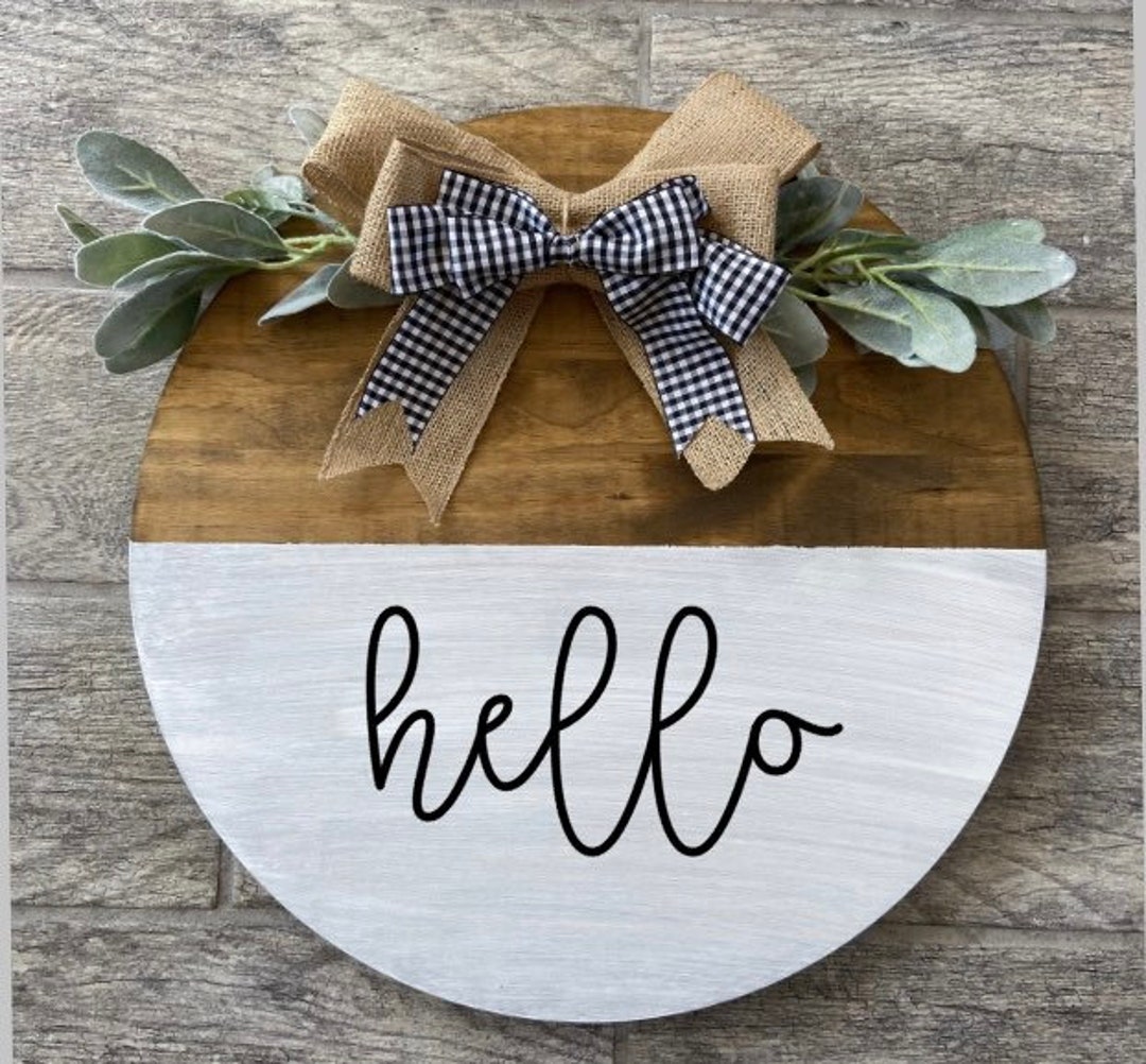 Hello Door Sign | Door Sign | Home Sign | Front Door Decor |home Gift ...