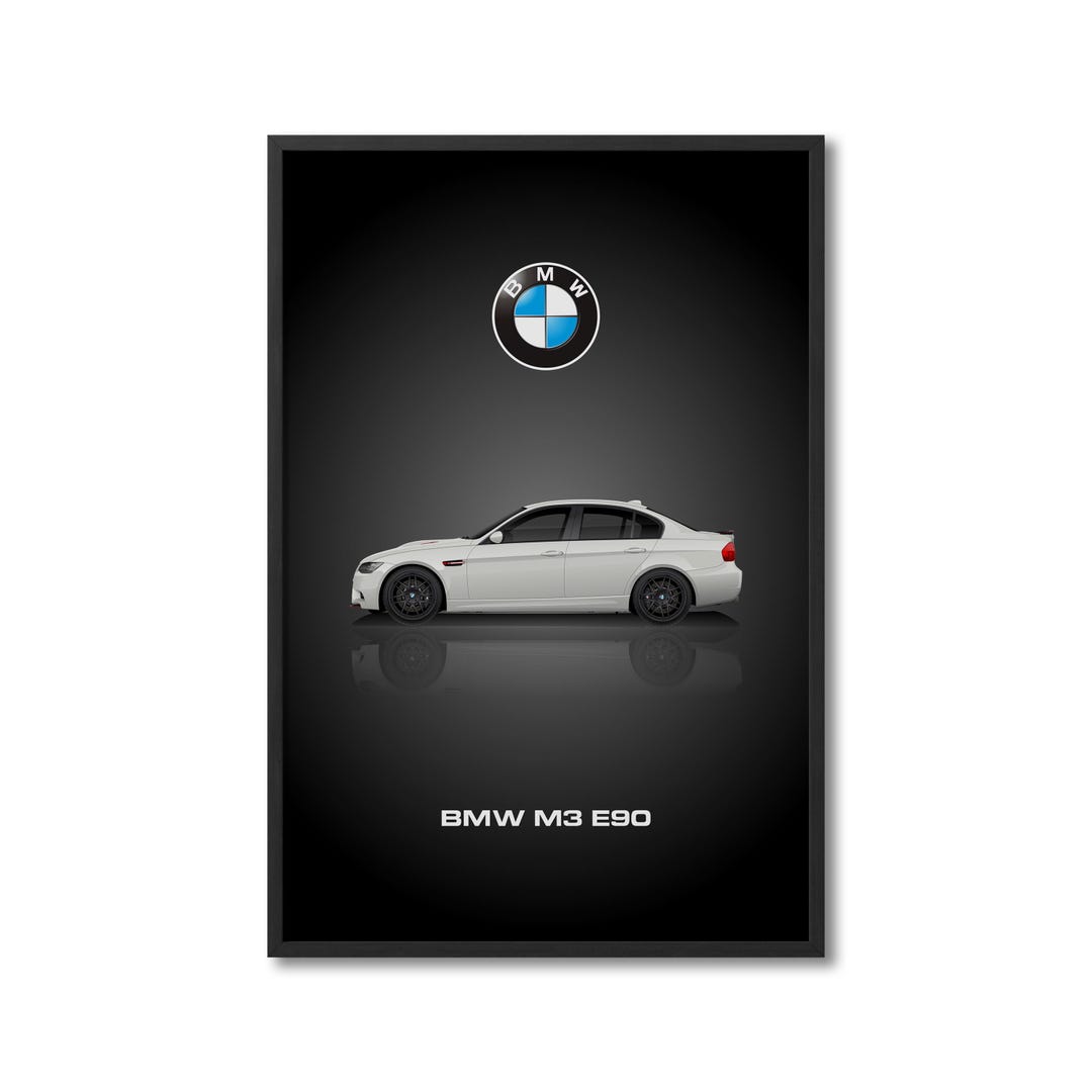 BMW M3 E90 Automotive Print, Automotive Print, Automotive Poster, Car ...
