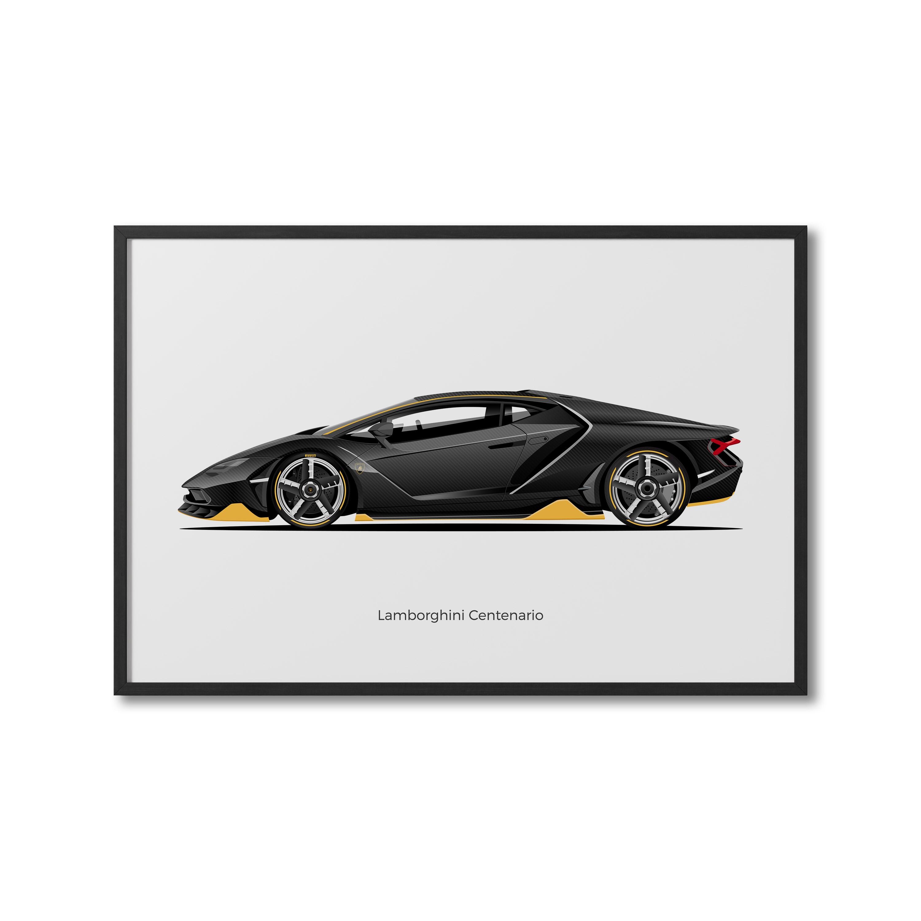 Lamborghini Centenario Automotive Print, Automotive Print, Automotive ...