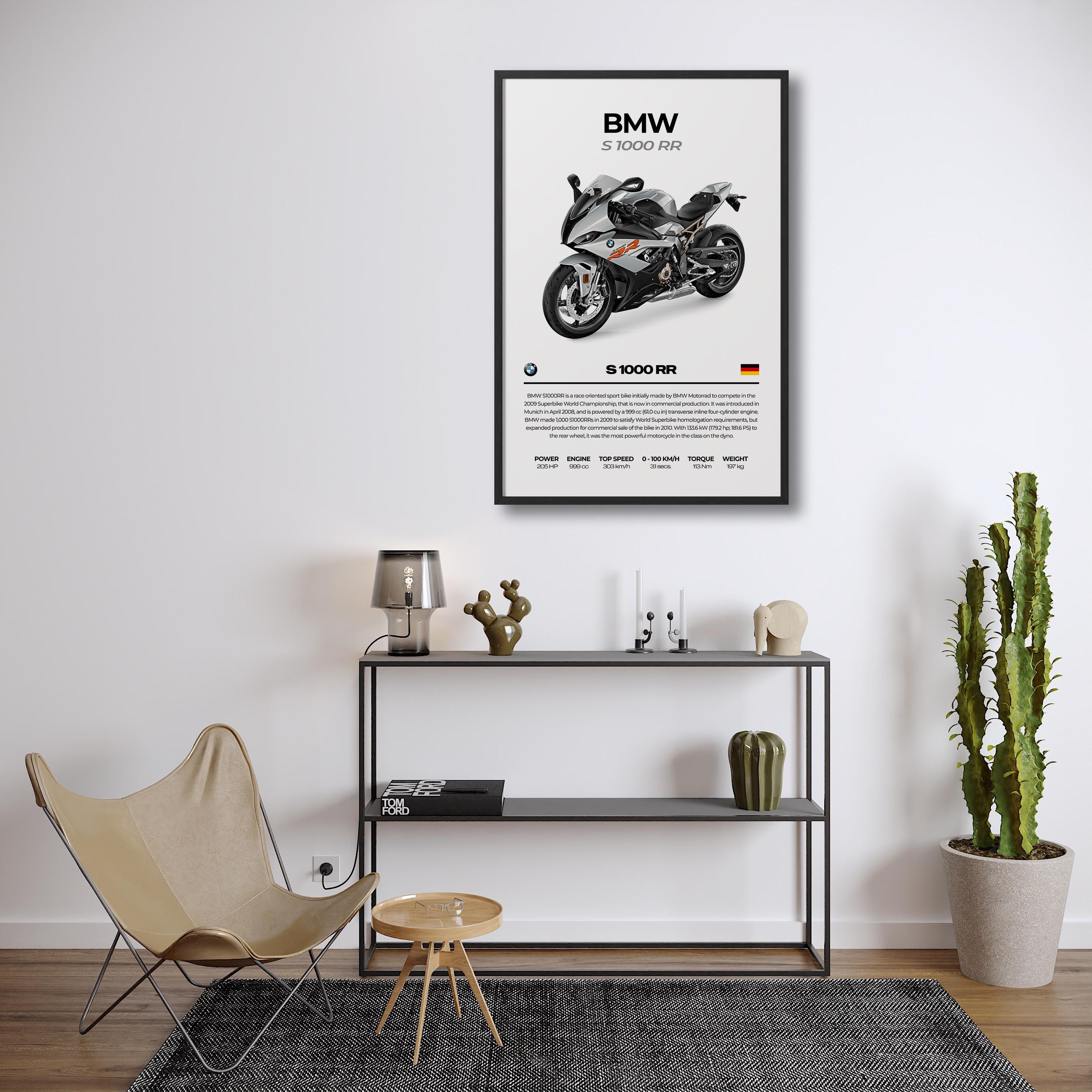 BMW S1000RR Motorcycle, Motorbike Poster, Motorbike Poster, Sportsbike ...