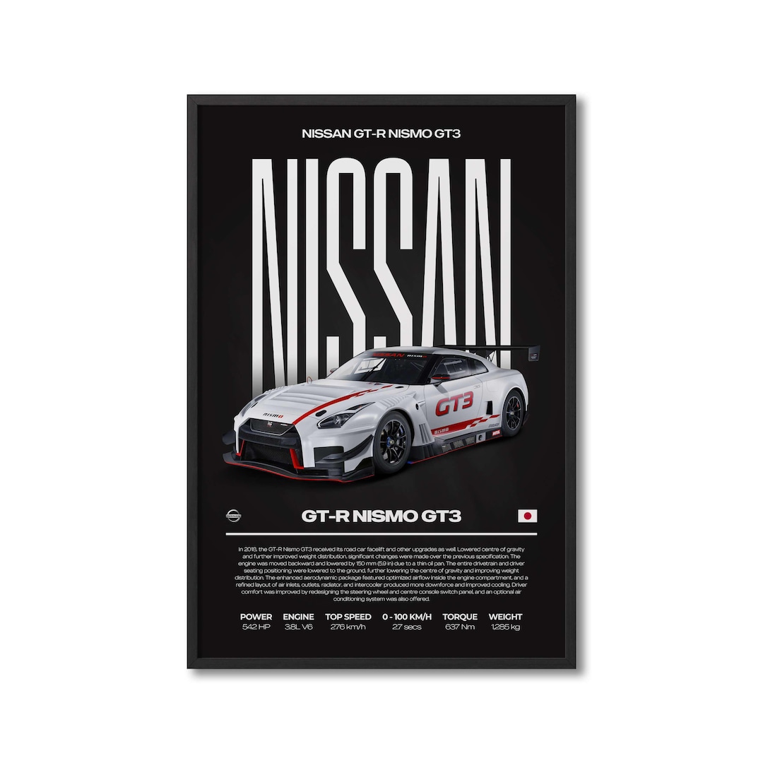 Nissan GT-R Nismo GT3 Automotive Print, Automotive Print, Automotive ...