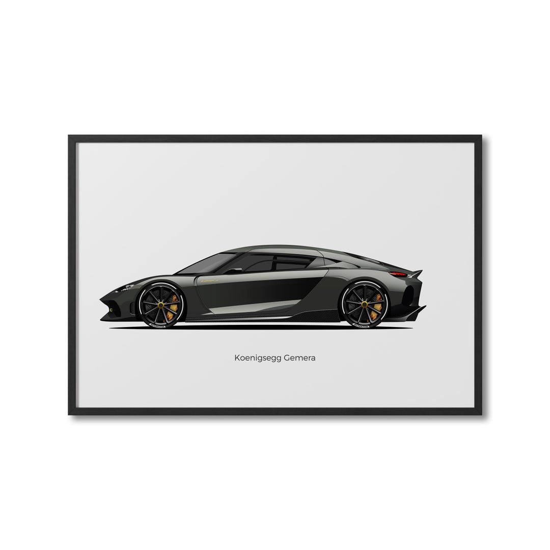 Koenigsegg Gemera Automotive Print, Automotive Print, Automotive Poster ...