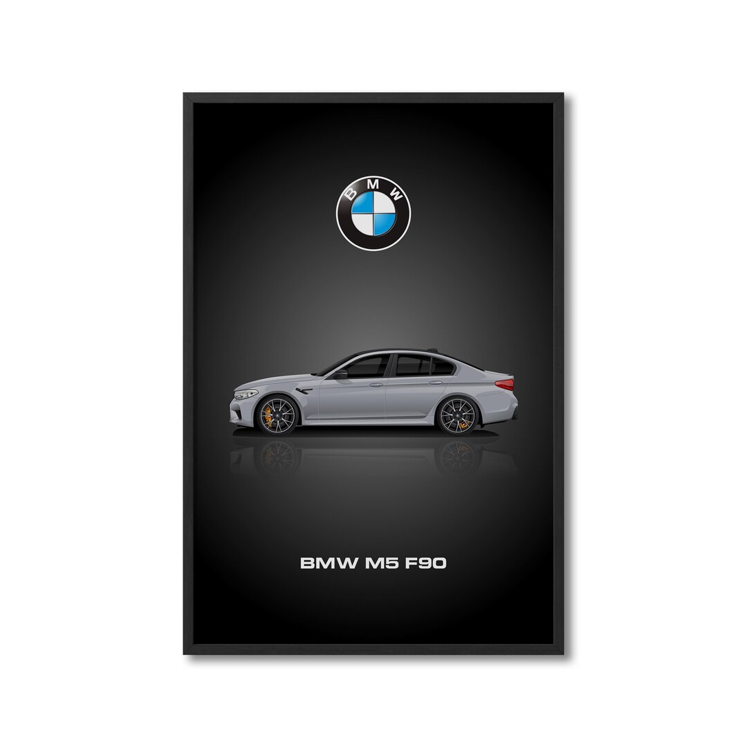 BMW M5 F90 Automotive Print, Automotive Print, Automotive Poster, Car ...