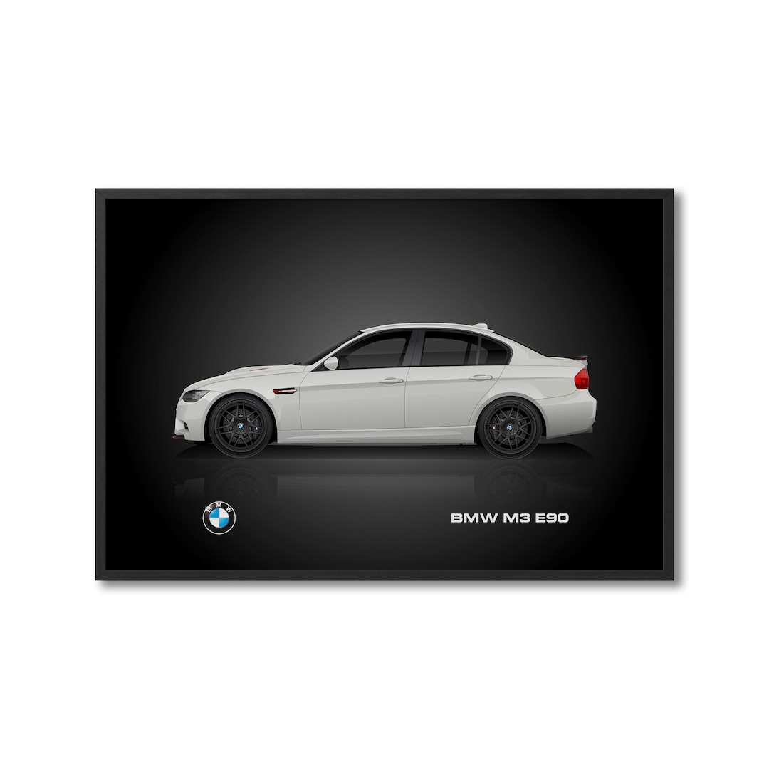 BMW M3 E90 Automotive Print, Automotive Print, Automotive Poster, Car ...