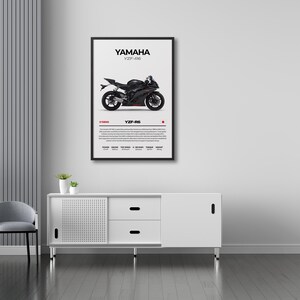 Yamaha YZF-R6 Motorcycle, Motorbike Poster, Motorbike Poster ...