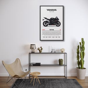 Yamaha YZF-R6 Motorcycle, Motorbike Poster, Motorbike Poster ...