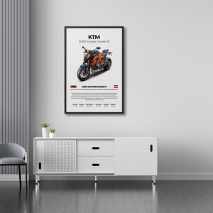KTM 1290 Super Duke R Motorcycle, Motorbike Poster, Motorbike Poster ...