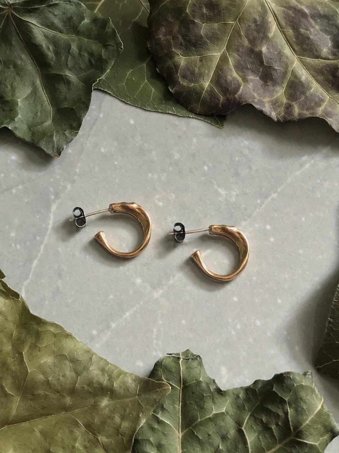Bronze Petite Bone Armor | Czarownica Collection | Hoop Earrings ...