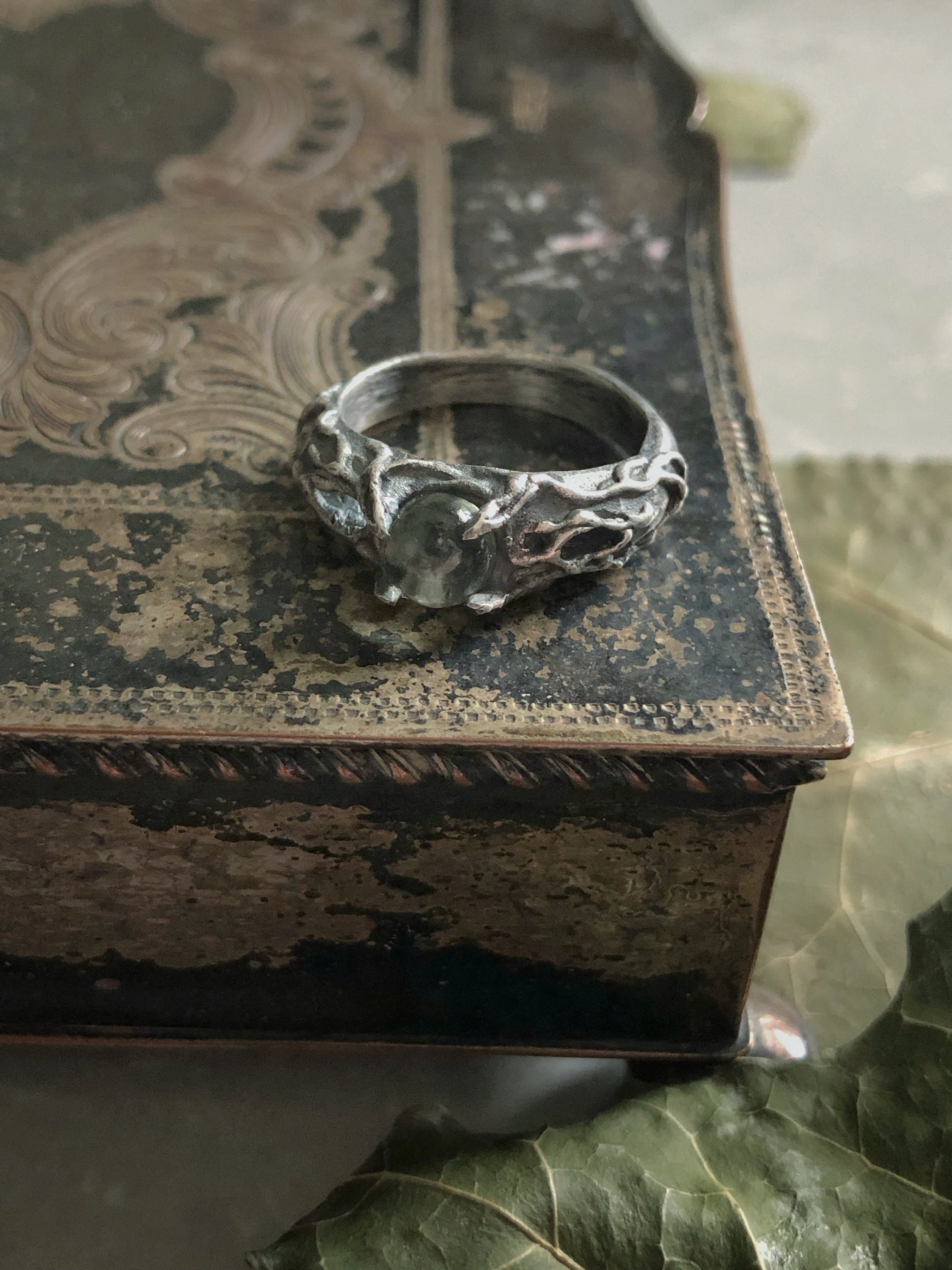 Green Amethyst Delphi I Ring | Archaia Collection | Witchy Jewelry ...