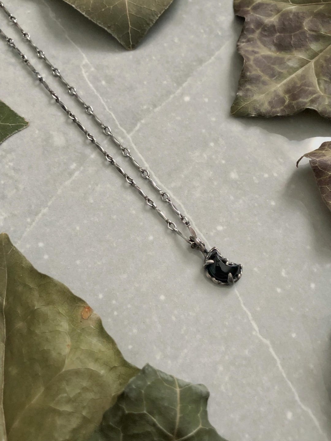 Onyx Night | Moon Pendant, Black Onyx, Crescent Moon, Witchy Jewelry ...