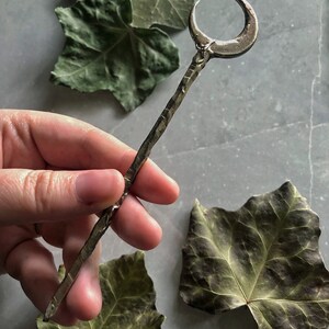 Crone Moon Hair Pin | Baba Yaga Collection | Czarownica, Witchy Jewelry ...
