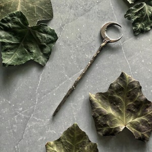 Crone Moon Hair Pin | Baba Yaga Collection | Czarownica, Witchy Jewelry ...