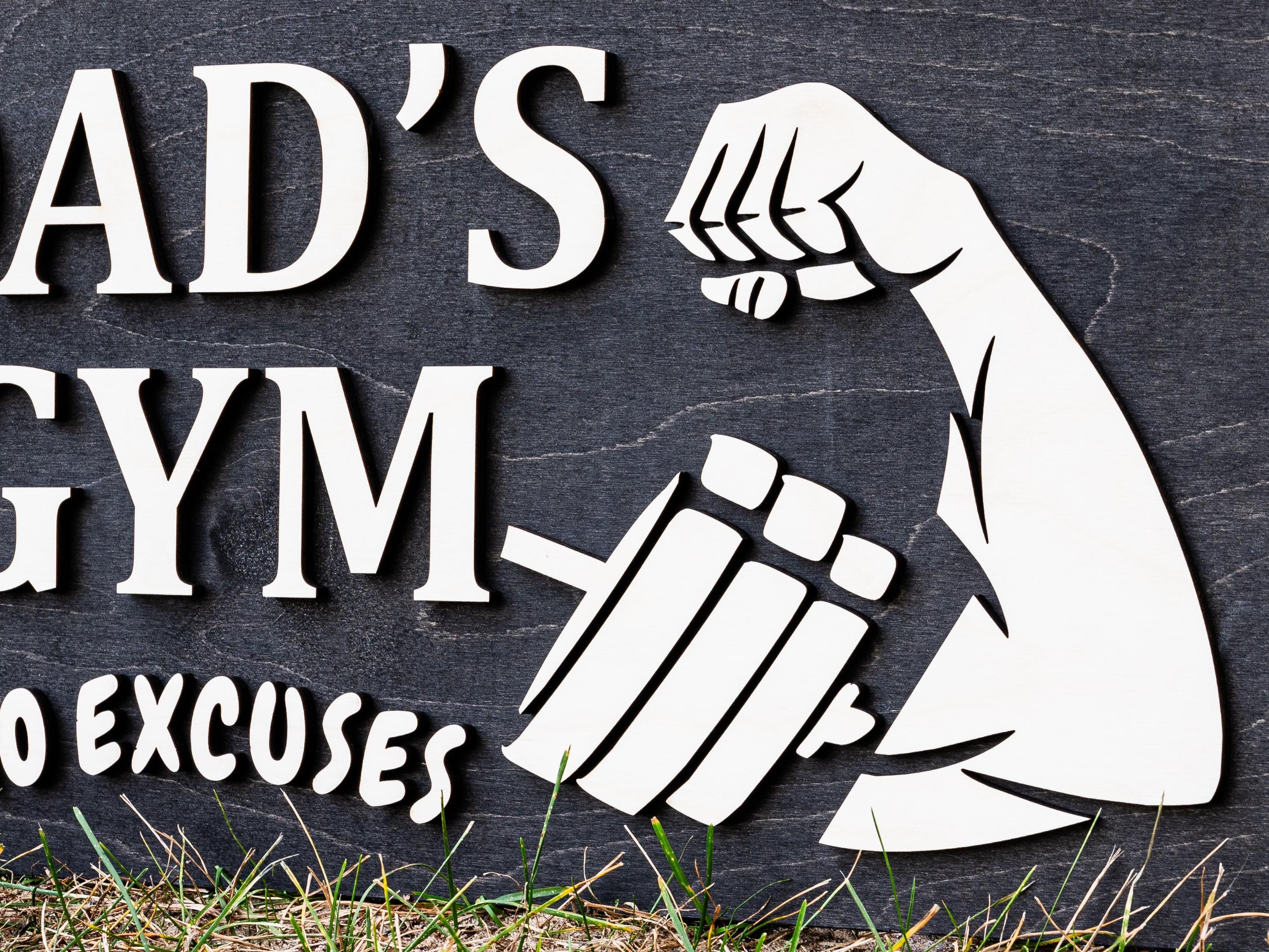 Personalized Home Gym Name Sign, Custom Muscle Name Sign Crossfit Gym ...
