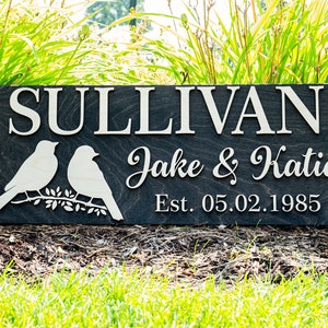 Love Birds Sign | Custom Couples Gift | Personalized Wedding Gift ...