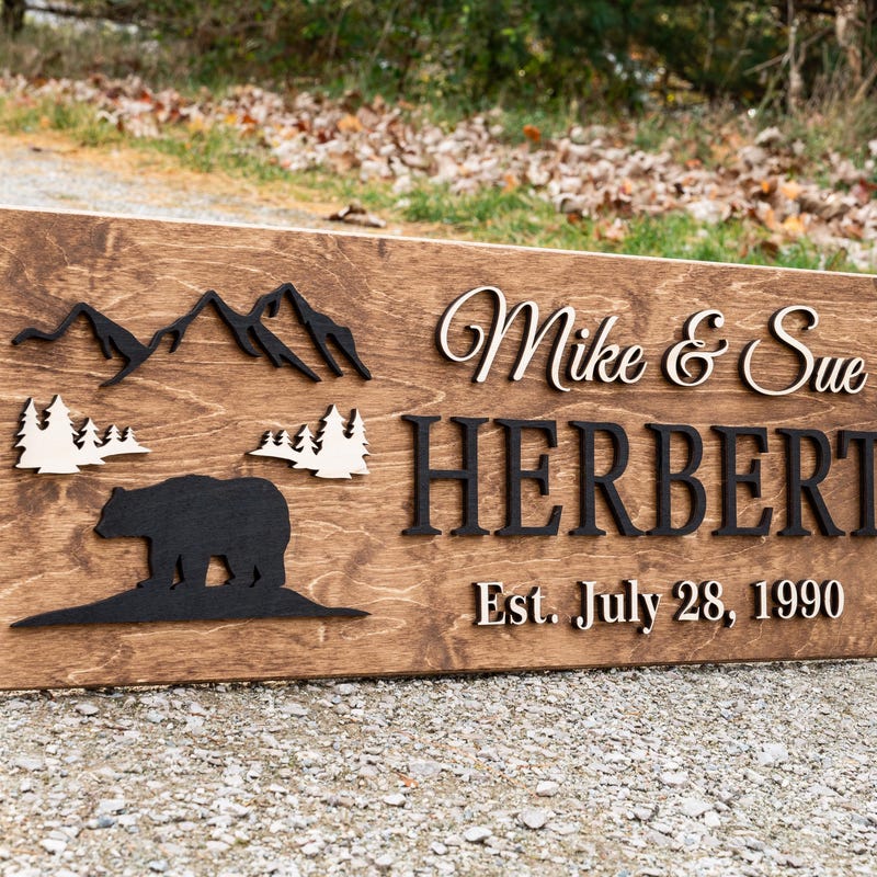 Wood Bear Porch Decor - Etsy