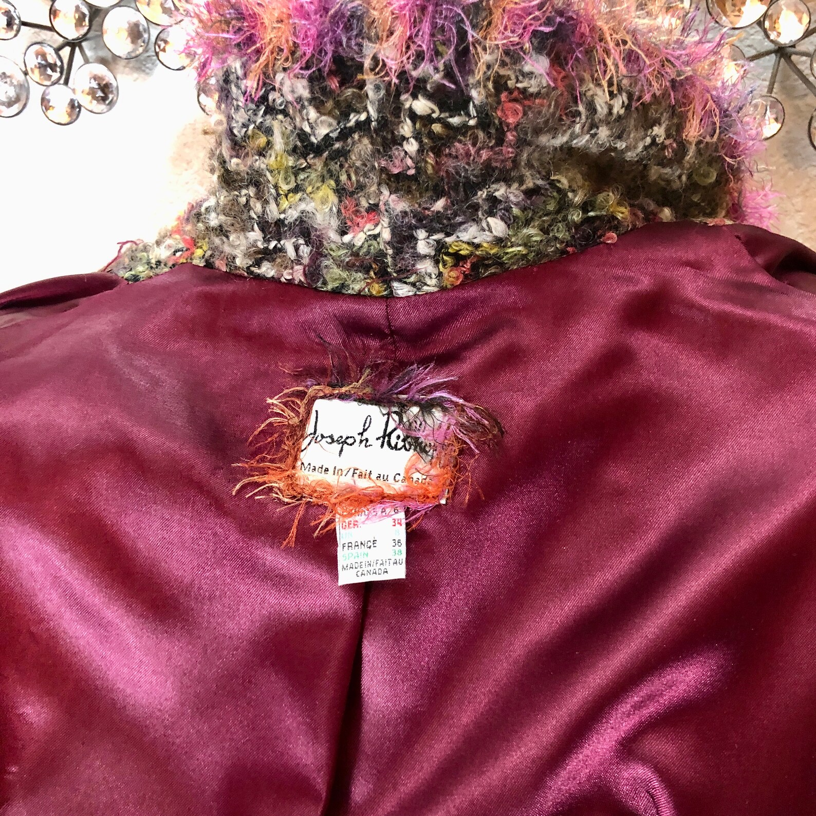 Super Funky Fuzzy Fun Vintage 1990s Statement Jacket Joseph Ribkoff ...