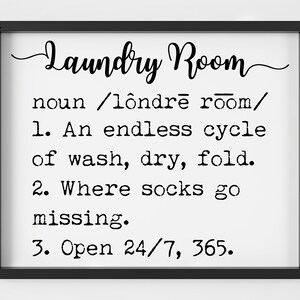 Laundry Room Definition SVG - Funny Laundry Room Definition - Etsy