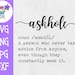 Askhole Definition - Funny Definition SVG - Nerdy SVG - Etsy