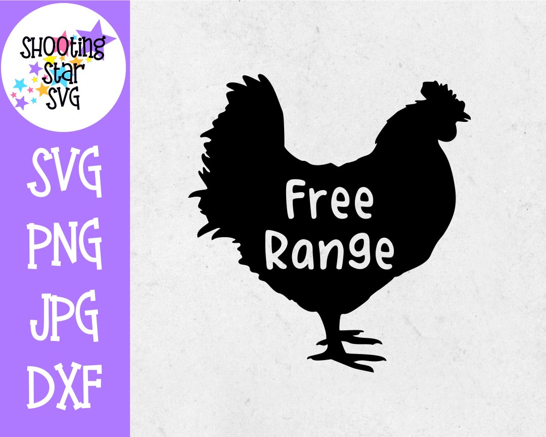 Free Range Chicken SVG - Farming SVG - Children's SVG - Etsy