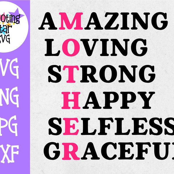 Mother Acronym - Etsy