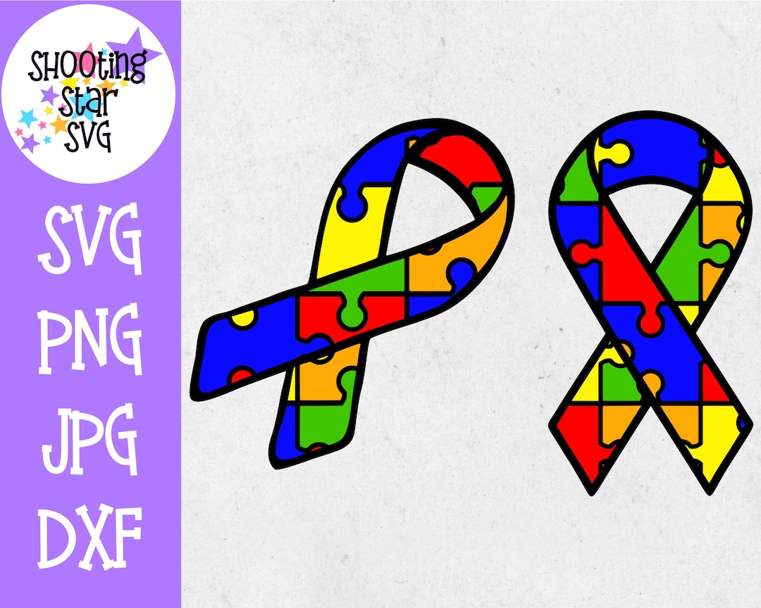 Autism Awareness Ribbons - Autism Awareness SVG - Etsy