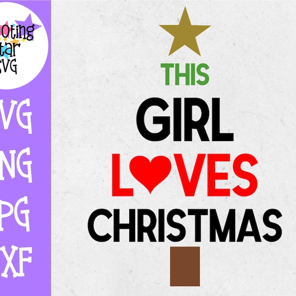 Girls Christmas Shirt Svg - Etsy