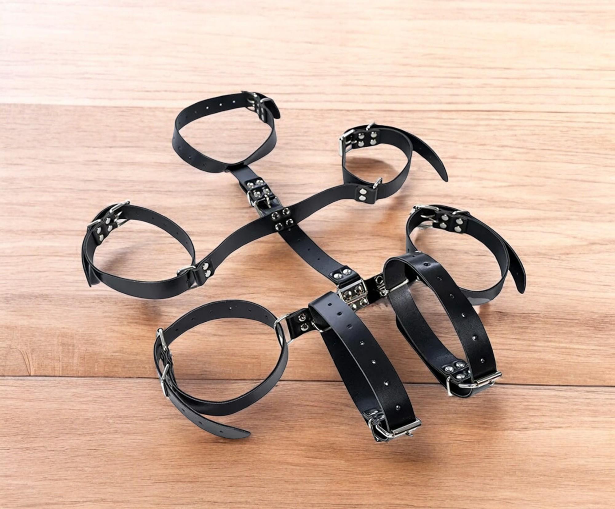 Armbinder Bdsm Slave Lingerie, Leather Arm Behind Back Binder Straight ...