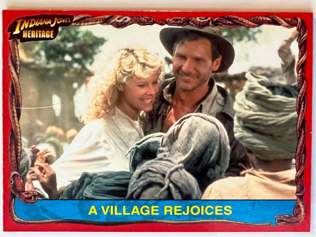 Indiana Jones Recycled Trading Card Fridge Magnet - Etsy