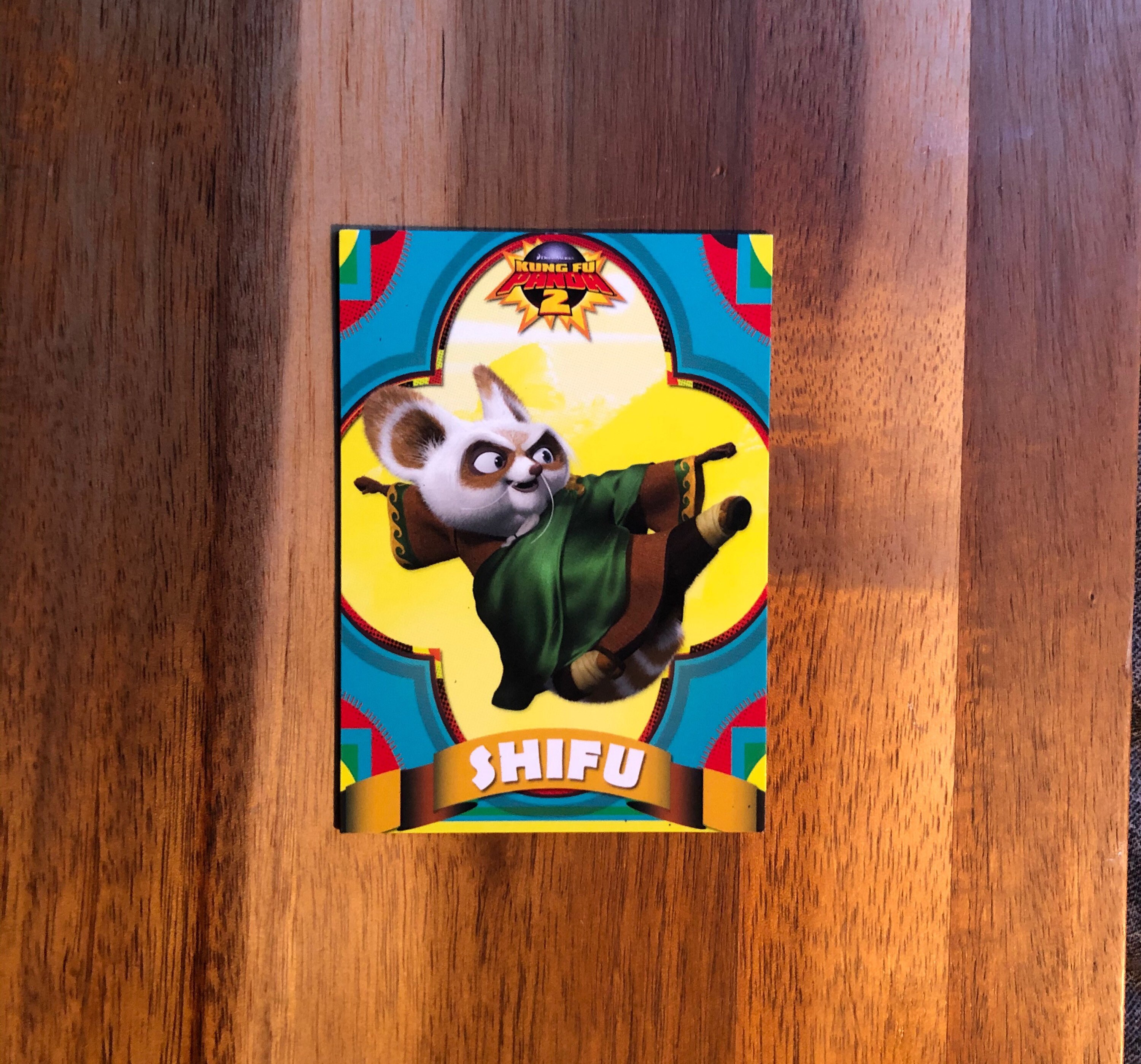 Kung Fu Panda Shifu Recycled Trading Card Fridge Magnet - Etsy