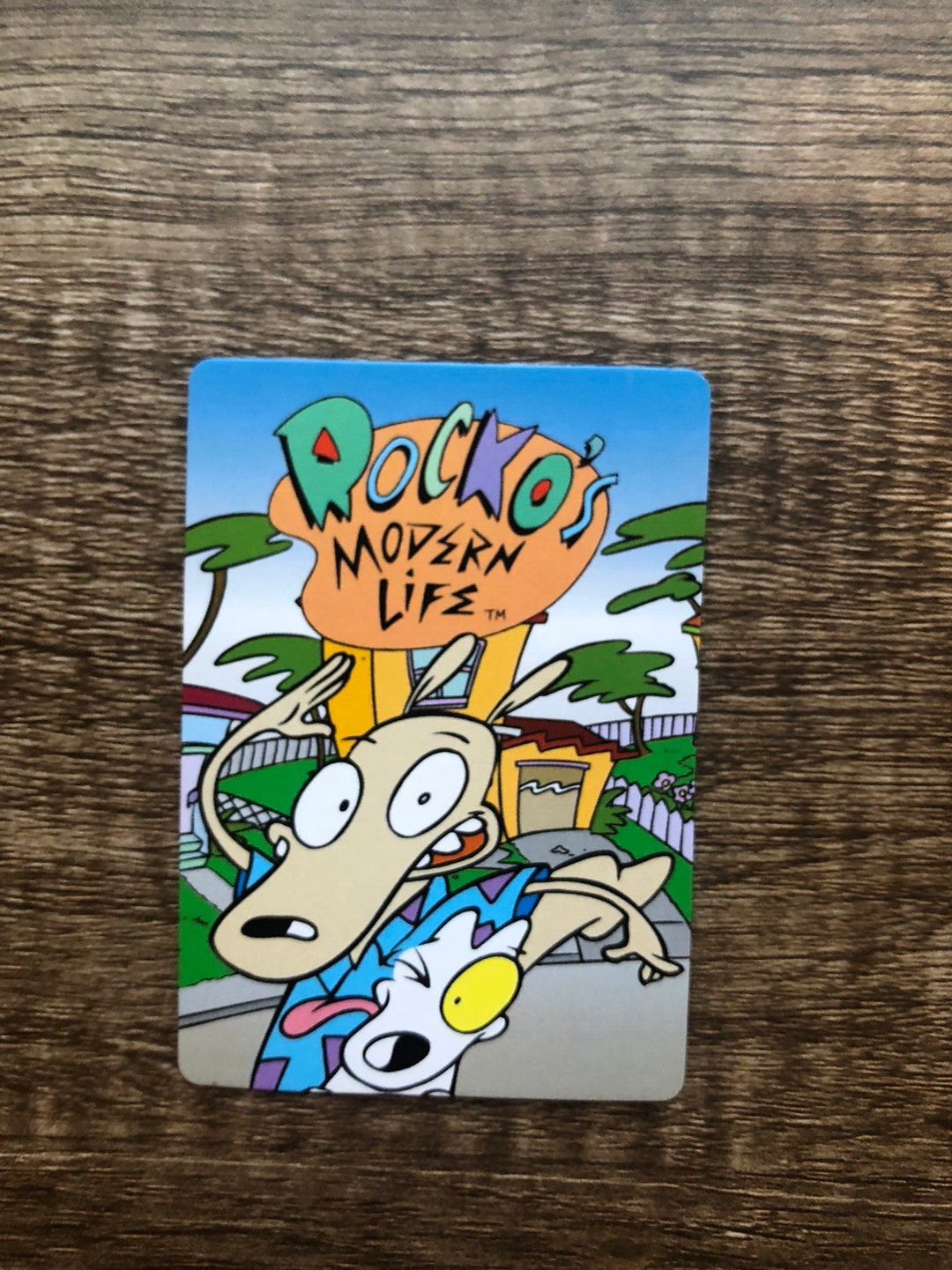 Rocko's Modern Life Recycled Playing Card Fridge Magnet - Etsy