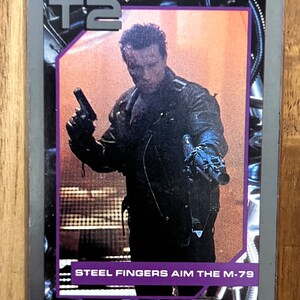Terminator 2 Recycled Trading Card Fridge Magnet - Etsy