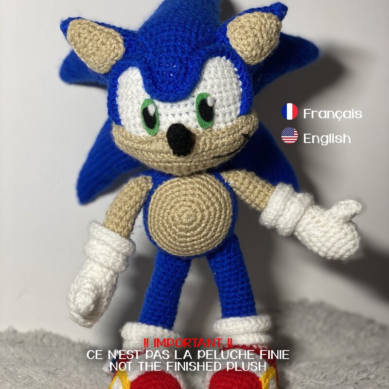 Shadow the Hedgehog Crochet Pattern - Etsy