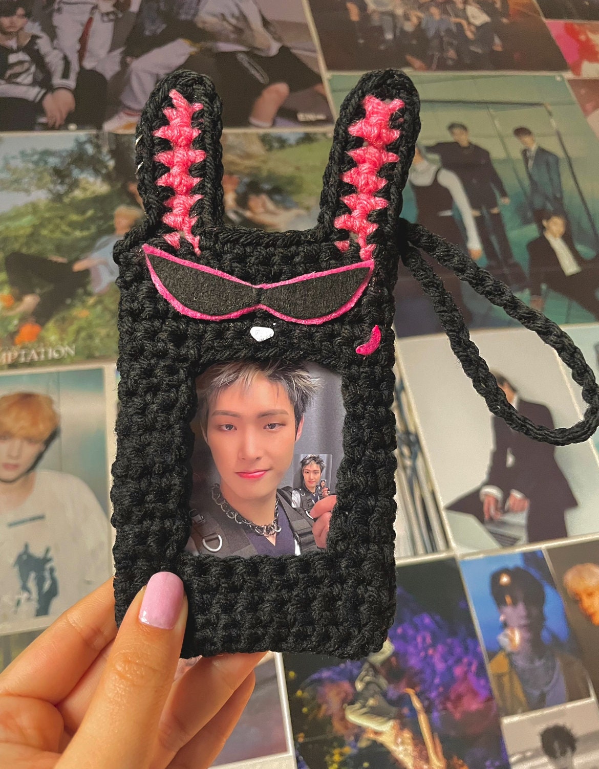 Ateez "mito" Crazy Form Crochet Kpop Photocard Holder - Etsy