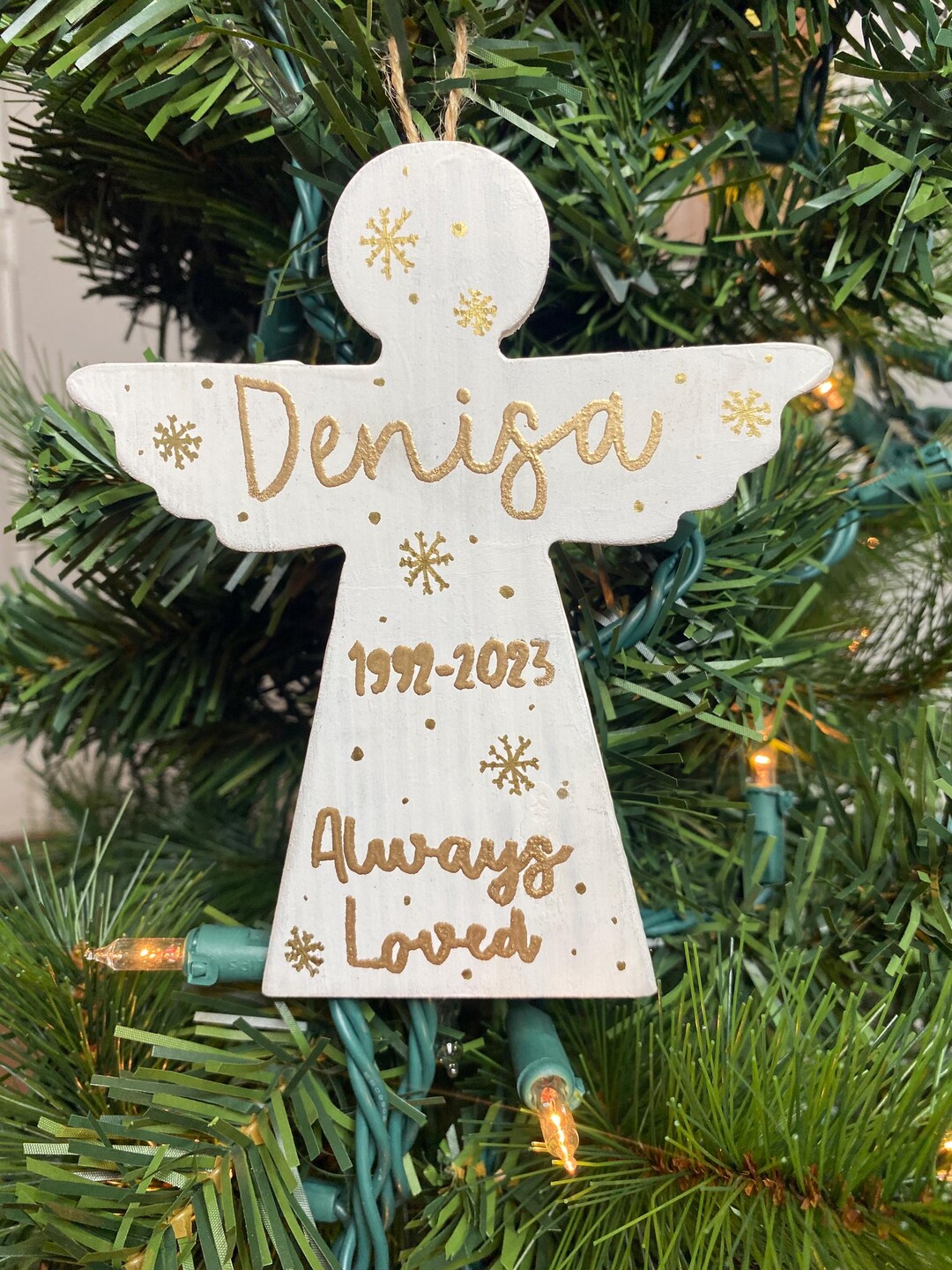 Personalized Angel Memorial Ornament, Remembrance Ornament, Keepsake ...