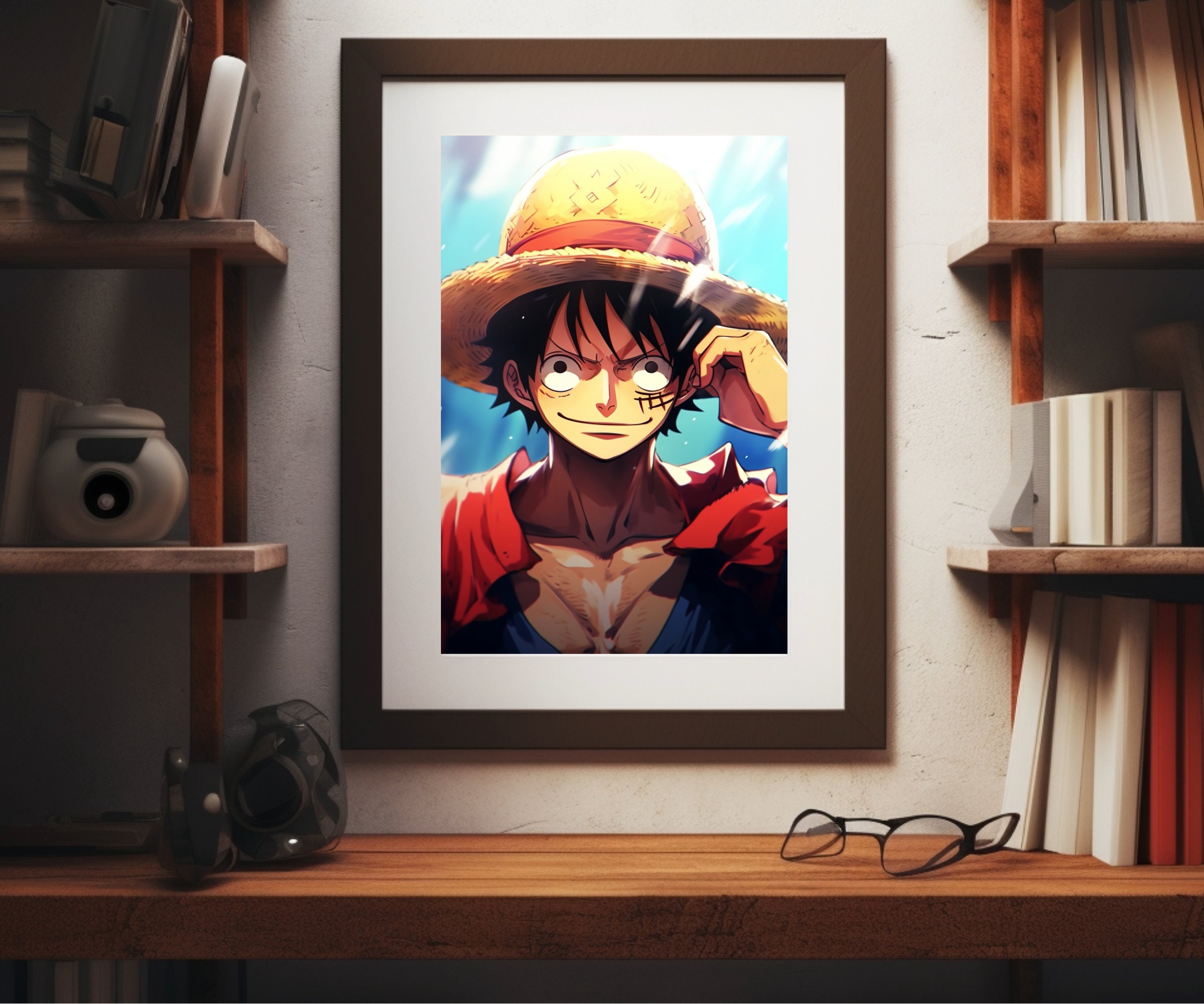 Monkey D. Luffy One Piece Anime Poster, Manga Poster, One Piece Fan Art ...
