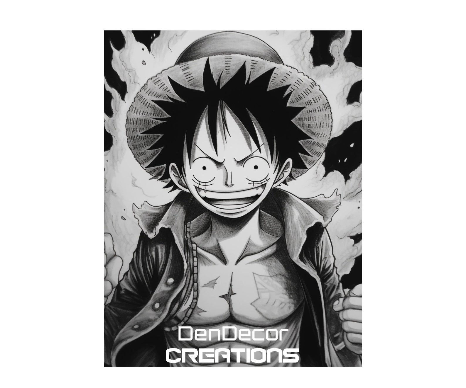 Monkey D. Luffy One Piece | Anime Poster Manga Poster One Piece Fan Art ...
