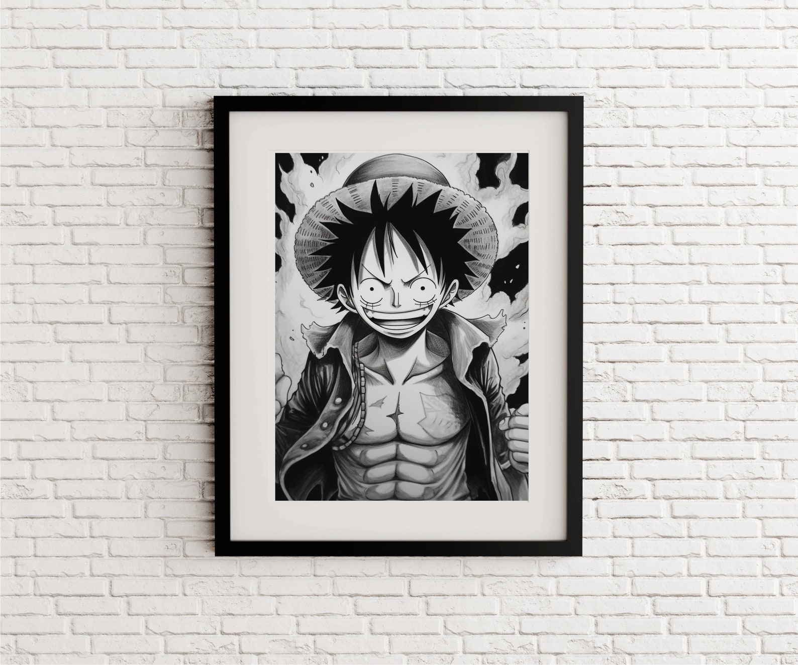 Monkey D. Luffy One Piece | Anime Poster Manga Poster One Piece Fan Art ...