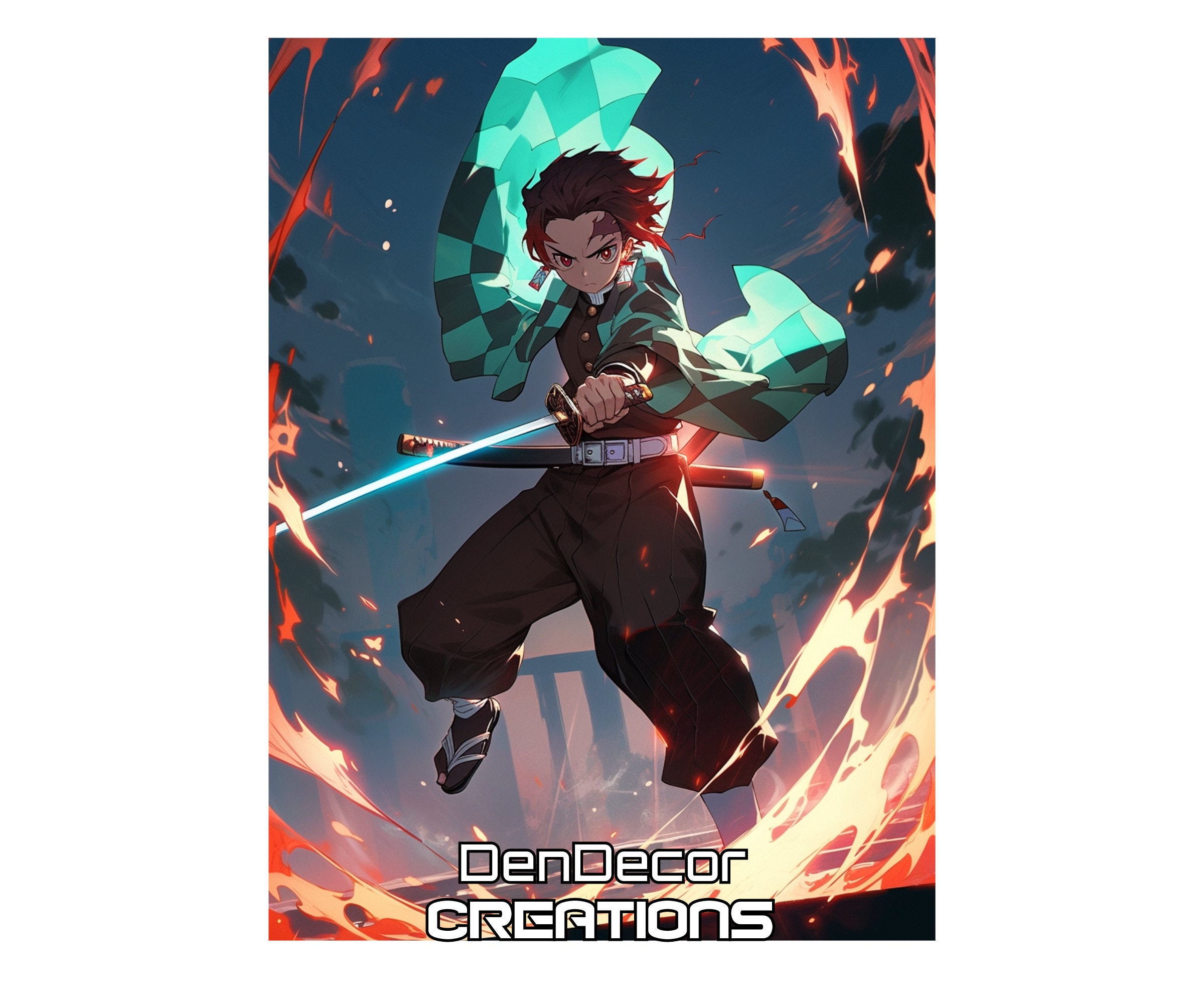 Tanjiro | Demon Slayer Anime Manga Poster | Print Poster for Fans | - Etsy