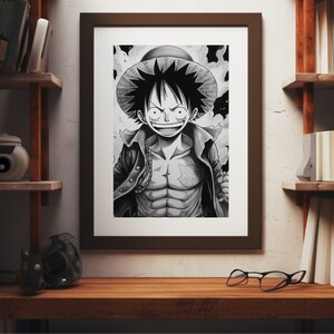 Monkey D. Luffy One Piece | Anime Poster Manga Poster One Piece Fan Art ...