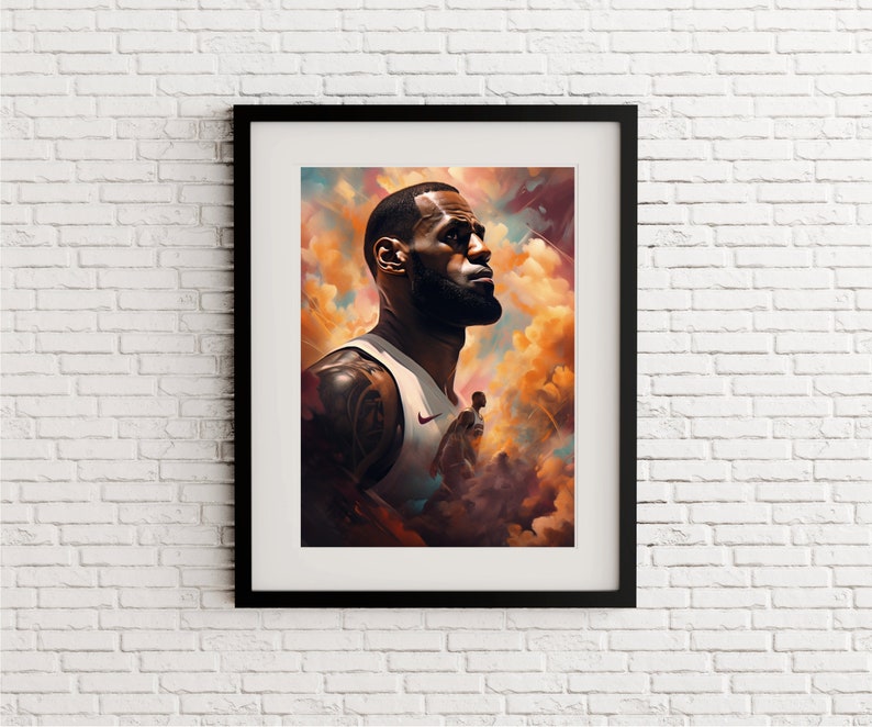 Lebron James| Iconic Poster for Basketball | - Etsy
