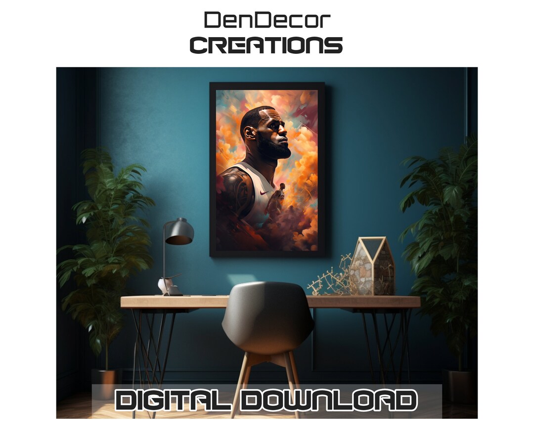 Lebron James Iconic Poster for Basketball Digital Download - Etsy Canada