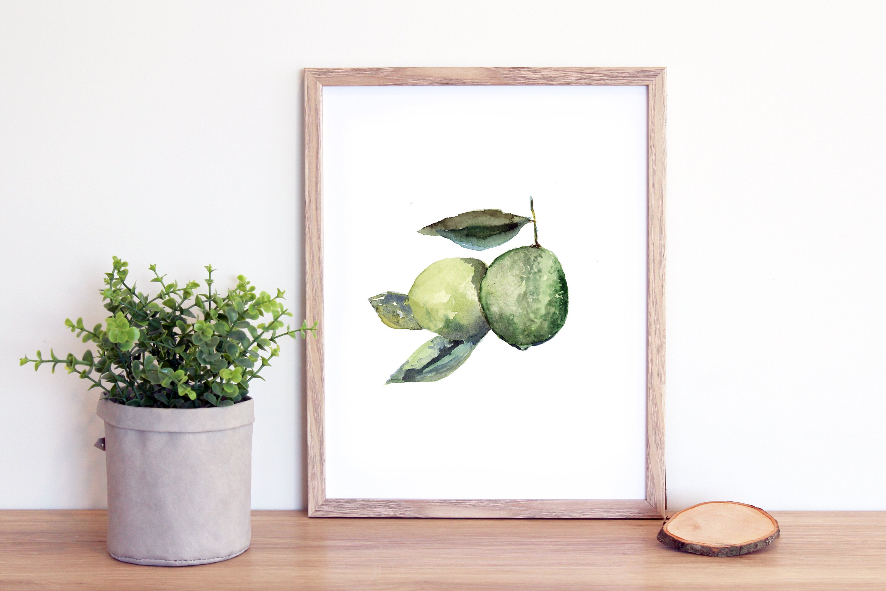 Lime Original Watercolor Printable - Etsy
