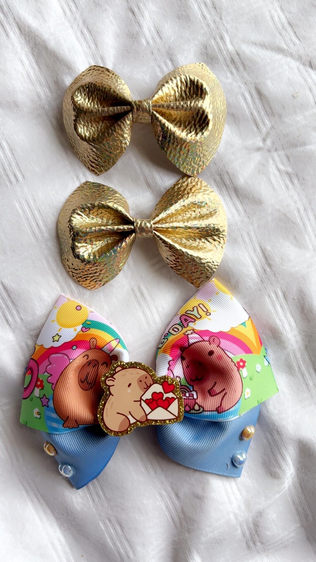 CAPYBARA BOW, Capybara, Moño Capybara, Hair Bows, Hair Accessories ...