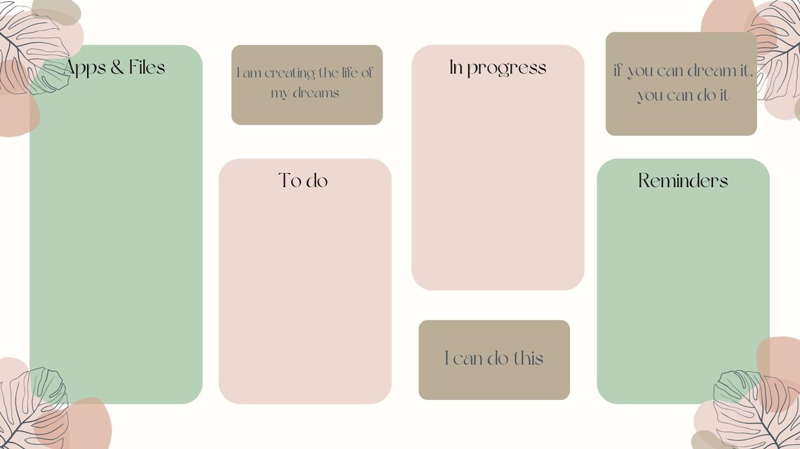 Desktop Wallpaper Template - Etsy