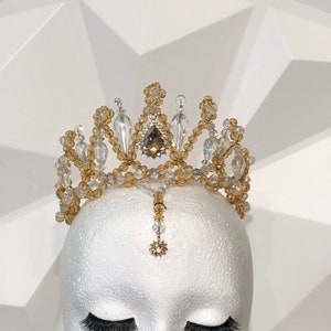 Gold Crystals Tiara/crown for Ballet - Etsy
