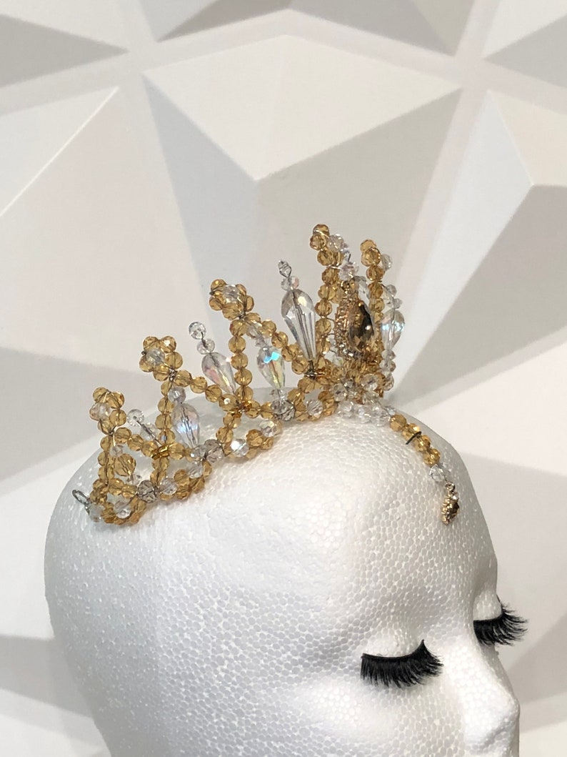 Gold Crystals Tiara/crown for Ballet - Etsy